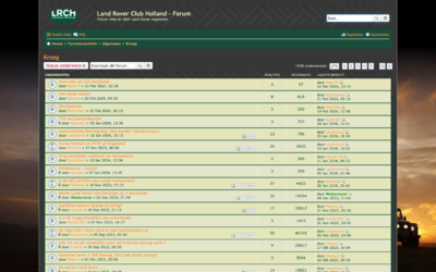 Einde LRCH Forum in zicht - Land Rover Club Holland